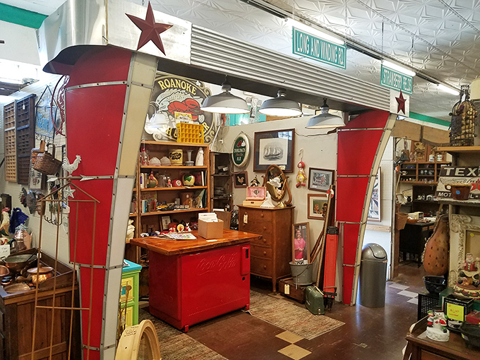 Inside Charlotte's Web, every corner tells a story &ndash; this one's about someone who really loved collecting vintage Coca-Cola memorabilia.