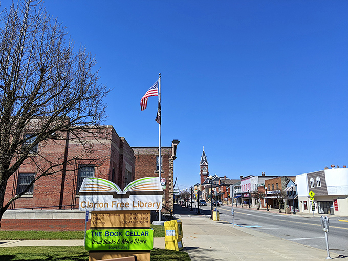 Main Street looking so inviting you'd swear Norman Rockwell painted it yesterday.