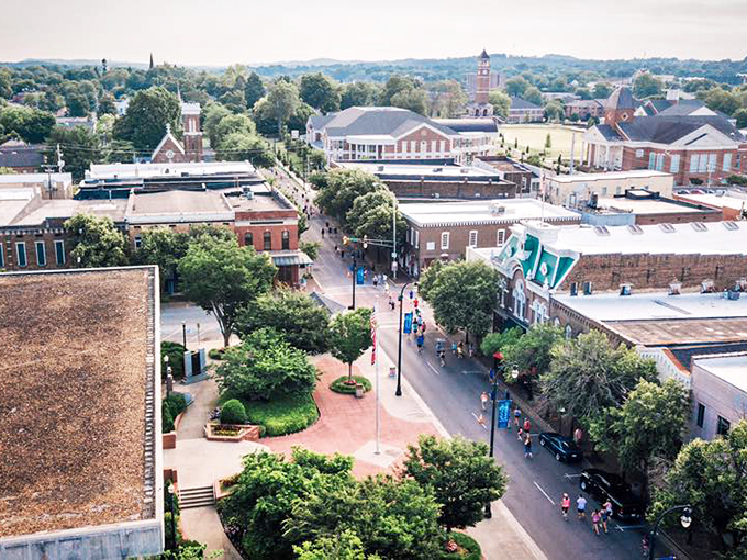 Brick buildings and tree-lined streets create the perfect setting for retirement adventures on any budget.