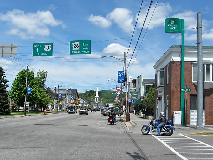 Colebrook's mountain backdrop makes every grocery run feel like a scenic vacation drive.