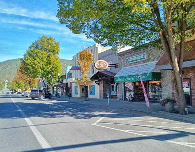 Main Street Floral adds a pop of color to Colville's downtown, where the Alpine Theatre has witnessed more first dates than a matchmaking grandmother with WiFi.
