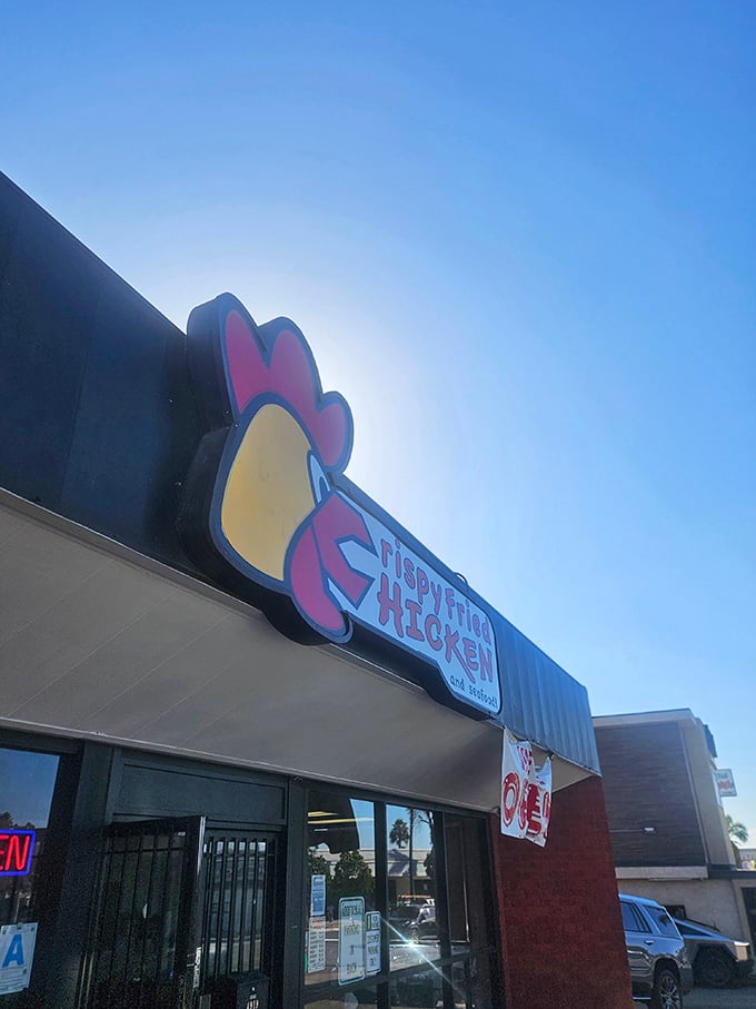 Those whimsical chicken and fish illustrations aren't just cute &ndash; they're advertising some of San Diego's most satisfying comfort food.