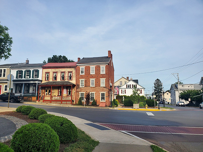 Danville's tree-lined main street offers seasonal beauty with cornstalks decorating the median. Fall in love with fall!