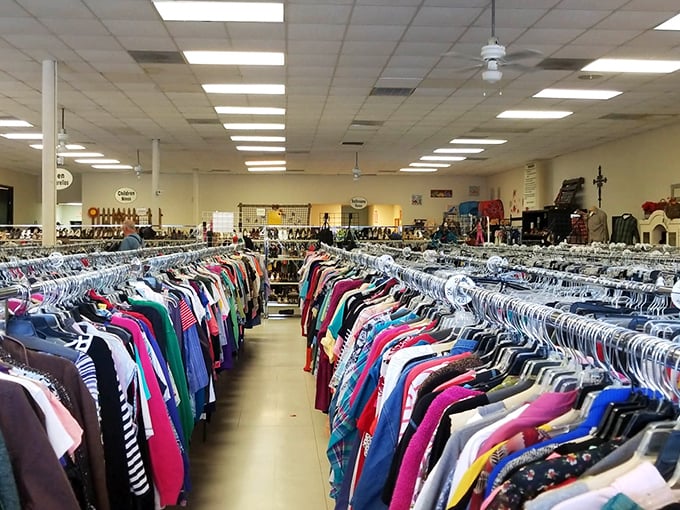 Those endless clothing racks hold more possibilities than a department store, at fraction of the price.