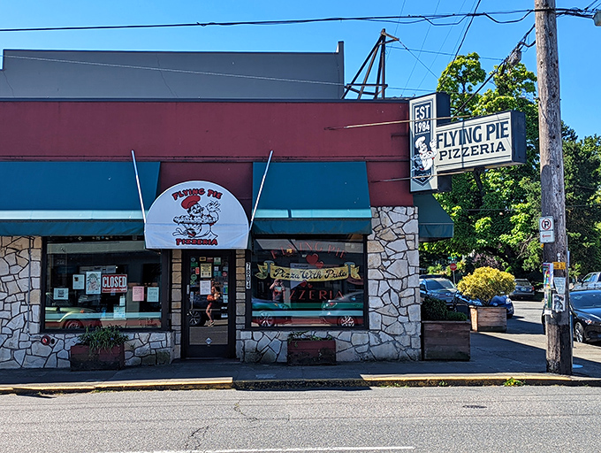 Stark Street's pizza paradise where decades of dough-tossing expertise meets your hungry soul's deepest desires perfectly.