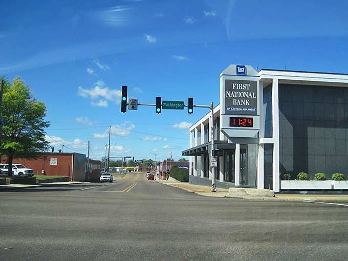 Delta farmland surrounds this crossroads community where tradition meets modern convenience in perfect balance.