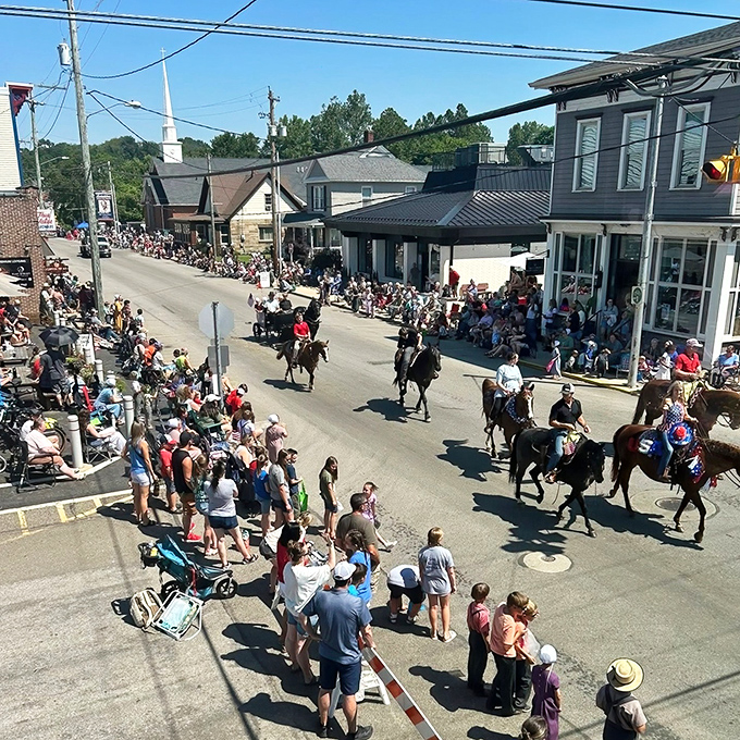 Festival crowds gather for parades that celebrate community spirit in its most genuine form.