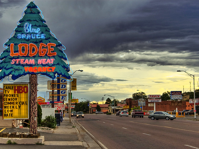 The historic charm of Gallup's main drag captures the spirit of the Mother Road in living color.