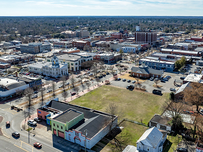 The city's mix of old and new buildings shows how progress and history can shake hands.