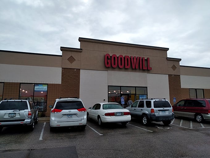 This unassuming exterior hides a wonderland where $35 transforms into a carload of treasures.