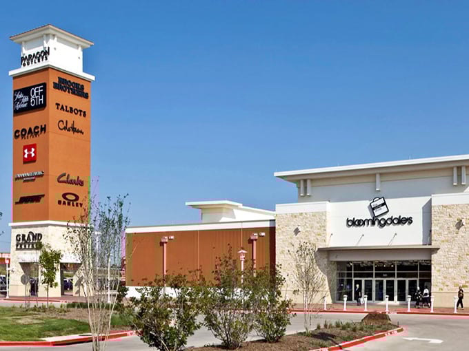 Brick pathways lead to retail gold, where every storefront holds potential for that perfect find. 