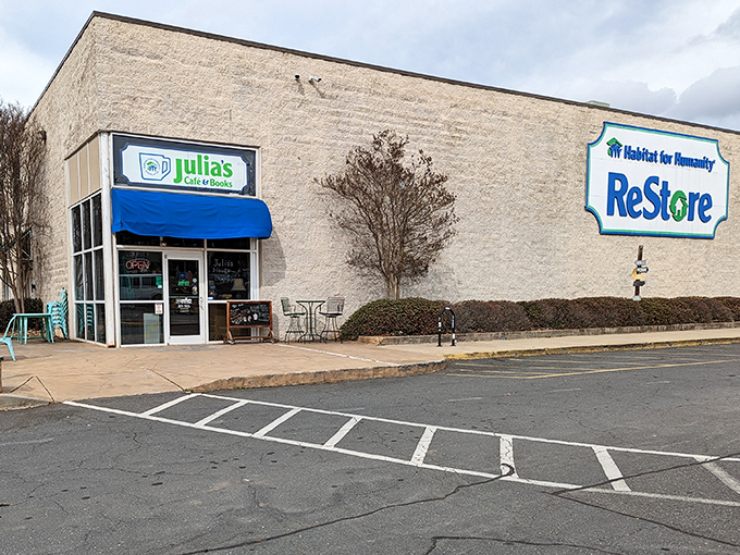 ReStore shares its building with Julia's Cafe, making this a two-for-one destination. Refuel with coffee after hunting for home treasures!