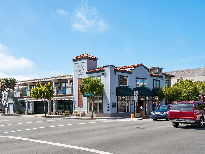 This charming main street balances small-town authenticity with coastal California sophistication perfectly.