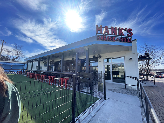 Step inside this garage-themed paradise where vintage vibes and modern flavors create an unforgettable dining experience together.