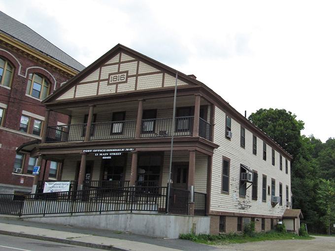 The white clapboard and brick buildings of Hinsdale create a streetscape that Norman Rockwell would have loved to paint.
