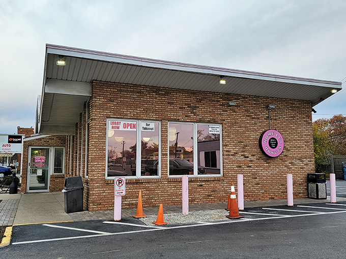 That pink sign has guided hungry travelers for generations &ndash; like a neon lighthouse for the breakfast-obsessed.