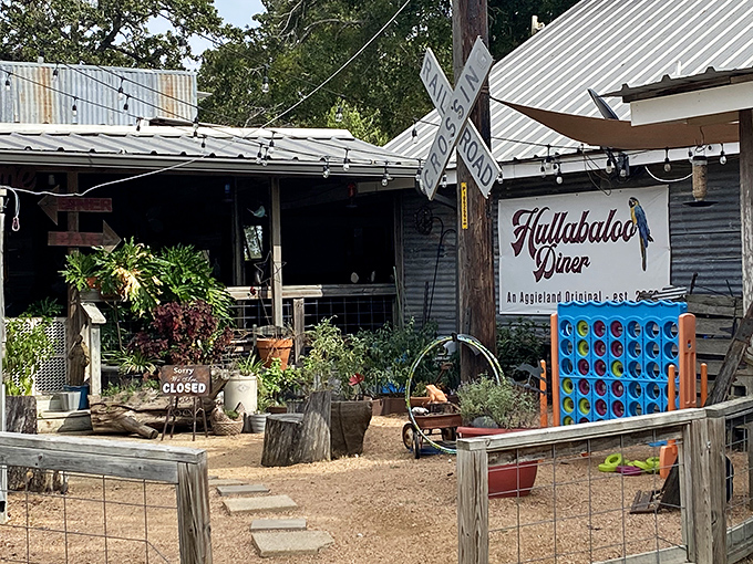 Weathered wood and casual comfort - this College Station spot knows how to feed hungry students properly.