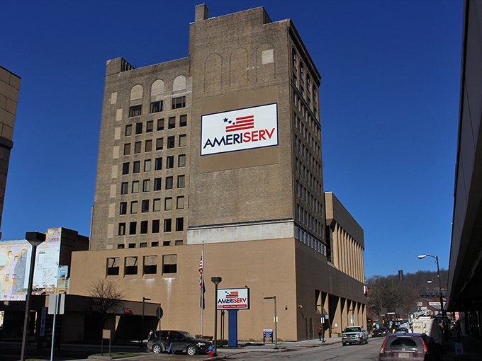 The imposing Ameriserv building watches over Johnstown, a town where your retirement dollars command respect and buying power.