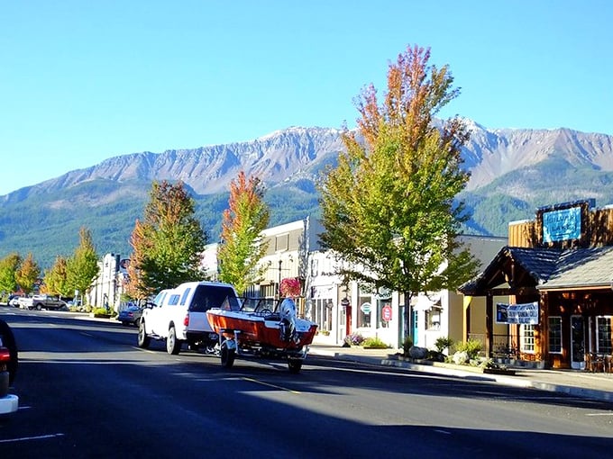 Joseph's fall colors frame a downtown that blends Western heritage with artistic flair. Those mountains aren't just pretty&mdash;they're practically showing off.