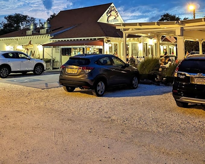 The classic crab house setup promises messy hands, happy faces, and the kind of meal that creates lasting summer memories.