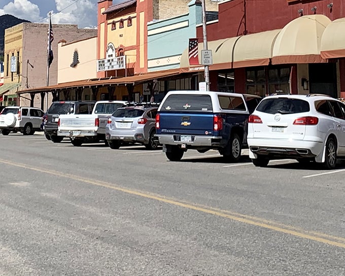 Paonia's pastel-colored buildings brighten even cloudy mountain days. A downtown that feels like it was designed specifically for peaceful retirement strolls.