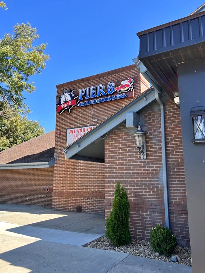 The ship's wheel logo hints at the seafood treasures anchored at this Arvada hotspot.