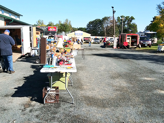 Tables outside mean serious business&mdash;when vendors brave Minnesota weather, you know the deals inside are absolutely worth discovering.
