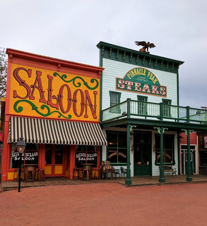 Where else can you lose your necktie and gain a story? Pinnacle Peak's colorful saloon vibes set the stage for mesquite magic.
