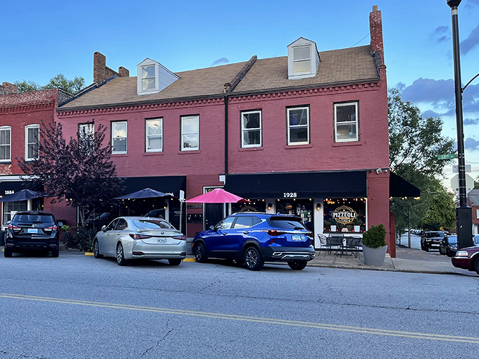 A slice of Italy in historic Soulard. Pizzeoli's charming storefront promises Neapolitan perfection just steps from the neighborhood's cobblestone streets.