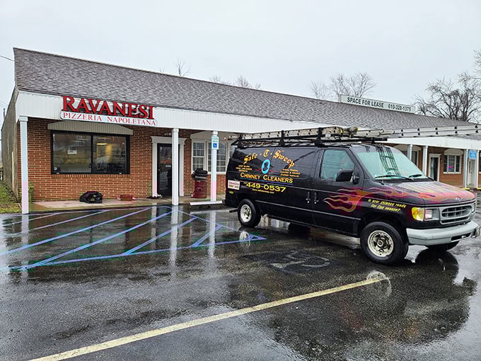 Sometimes the most extraordinary pizza experiences hide behind the most ordinary suburban shopping center facades.