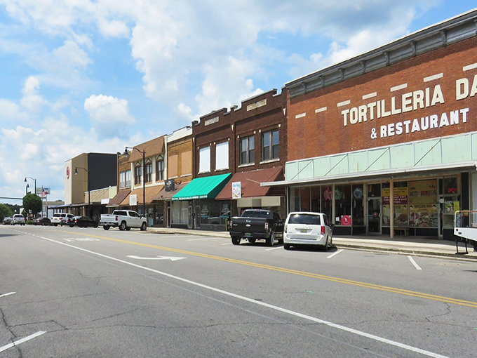 Small-town businesses line the street like old friends waiting to welcome you into their community.