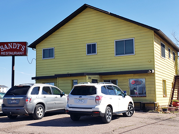 This sunshine-yellow building isn't just cheerful &ndash; Sandy's Restaurant is Colorado Springs' morning happy place for locals in the know.