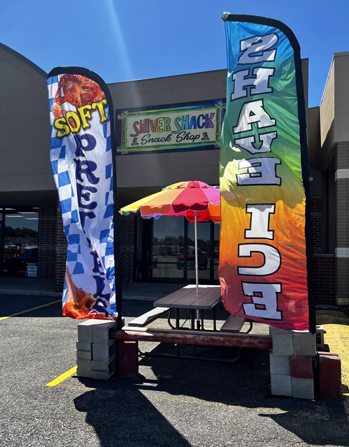 Modern meets classic at this Cabot spot, where savory and sweet share equal billing on those bright banners.