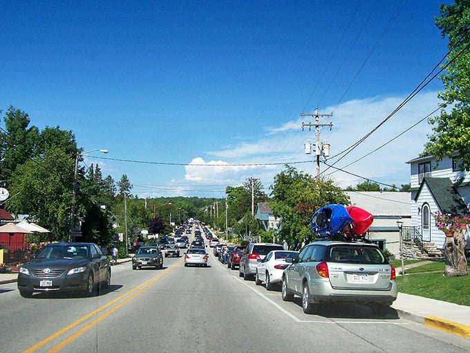 This charming lighthouse stands guard over Sister Bay's harbor, a perfect photo opportunity and beloved local landmark for generations.