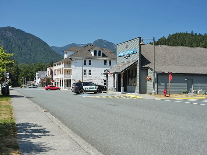 Historic Skykomish maintains its small-town character with mountains always in view. When they say "main street," they really mean the only street!