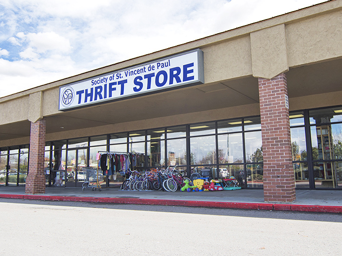 Those inviting glass windows offer just a peek at the amazing deals waiting inside.