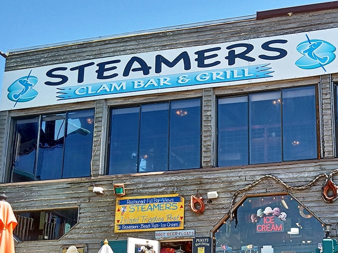 Perched above Cedar Key like a seafood crow's nest, Steamers offers chowder with a side of spectacular views.