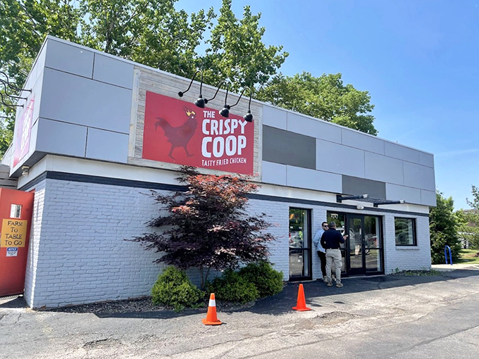 Gray and white never looked so appetizing until you realize what golden treasures await inside.