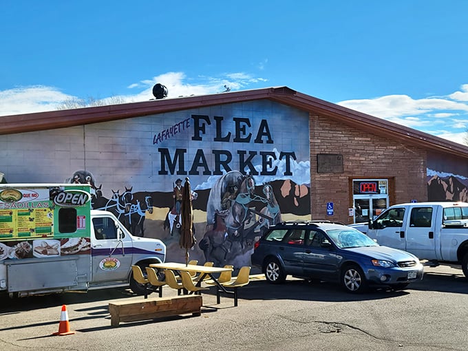 Art meets commerce in this charming facade that promises authentic finds behind those welcoming doors.