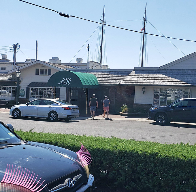 Sailboats in the background, seafood in the foreground! The Lobster House stands like a white-sided temple to all things oceanic and delicious.