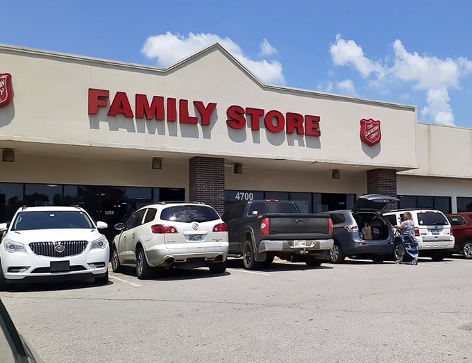 That classic storefront design speaks to timeless values and timeless savings for savvy shoppers.