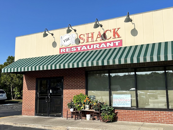 The Shack's modest exterior hides breakfast secrets that locals have treasured for years.