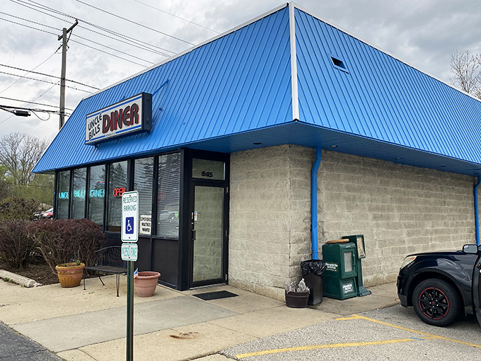 Uncle Bill's bright blue haven might look modest, but inside those doors lies breakfast magic worth waking up for.