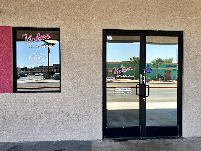 Peek through Vickie's windows and glimpse a world where '50s style meets 21st-century appetites – retro never tasted so relevant.