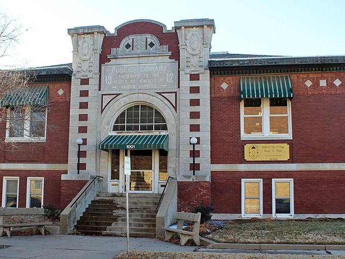 The historic Carnegie Library welcomes book lovers with classical elegance that never goes out of style.