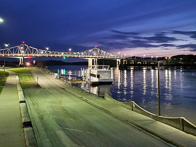 The Mississippi River flows past Winona's waterfront, carrying away your financial worries with its gentle current.