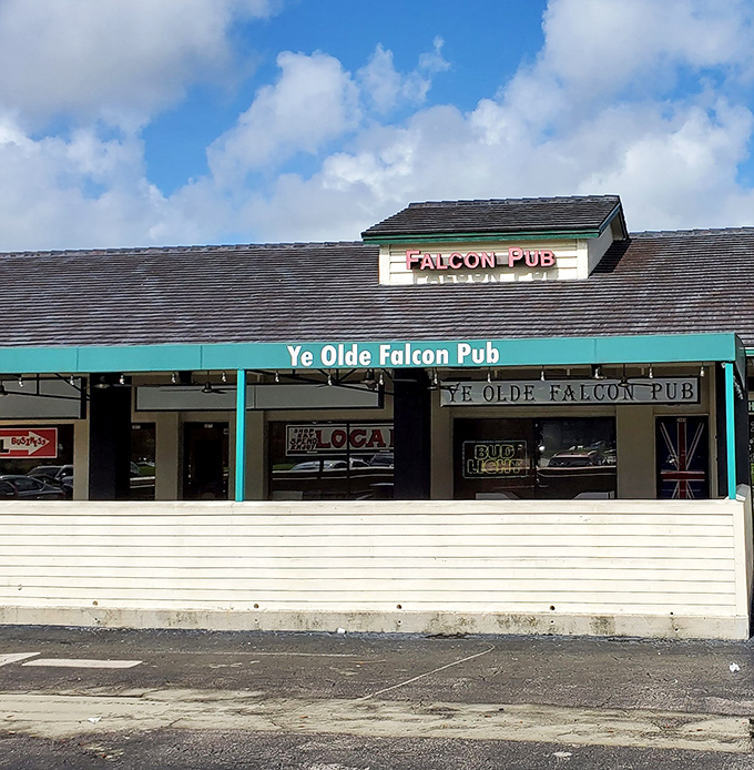 Behind that unassuming facade lies fish and chip nirvana. The Falcon Pub proves great things come in modest packages.