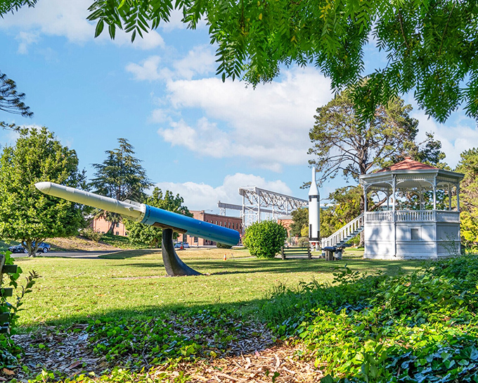 Alden Park's preserved missile and classic gazebo tell stories of Vallejo's naval heritage. History buffs, you've found your happy place.