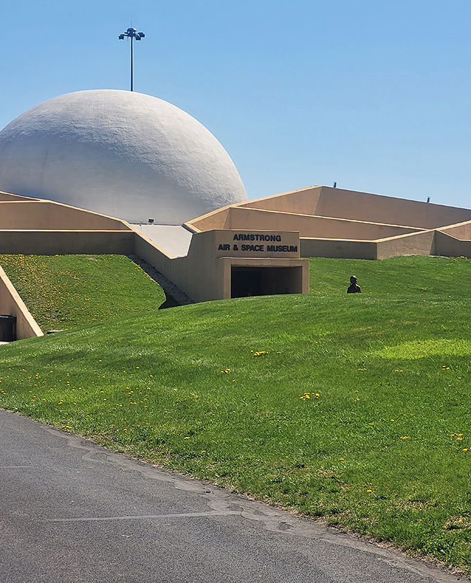 The Armstrong Air & Space Museum's otherworldly dome looks like it could have landed from the moon itself&mdash;fitting for the hometown of a lunar pioneer.