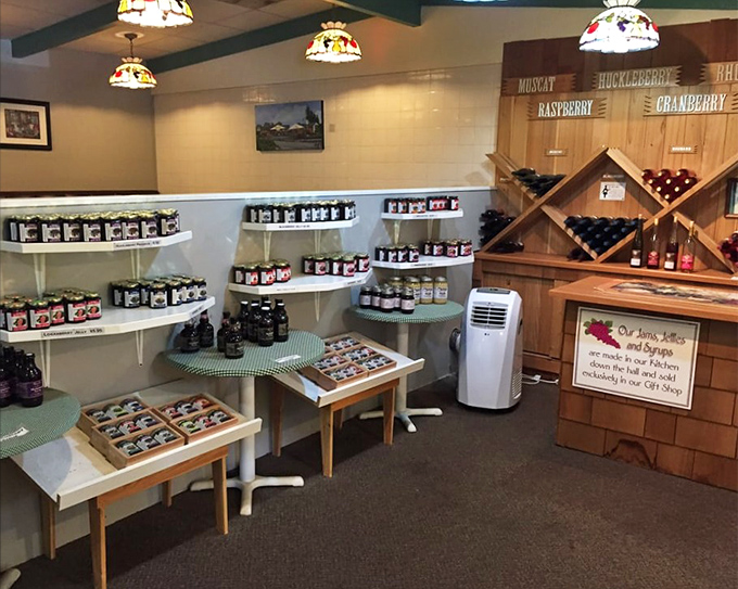 Berry preserves lined up like jewels in a treasure chest. Each jar contains summer sunshine, ready to brighten even the grayest Oregon morning.